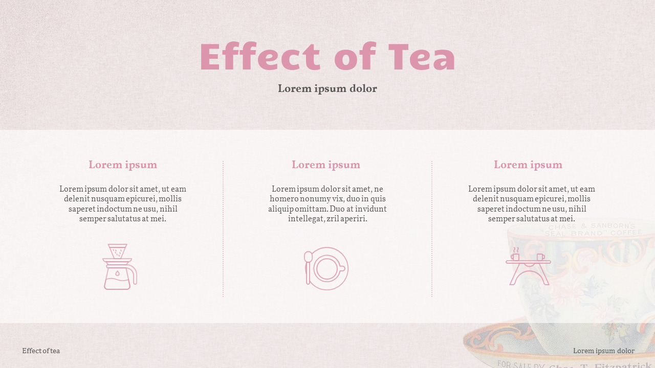Afternoon Tea template design|Lifestyle|Google Slides