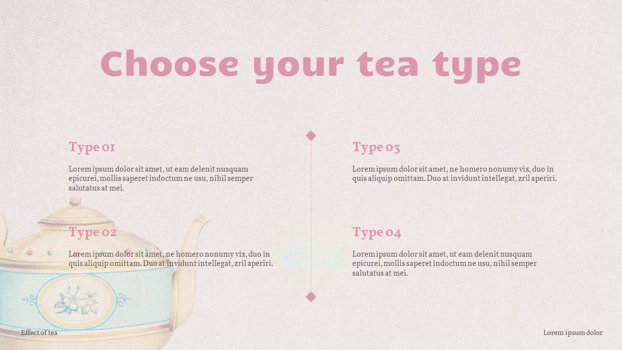 Afternoon Tea template design|Lifestyle|Google Slides