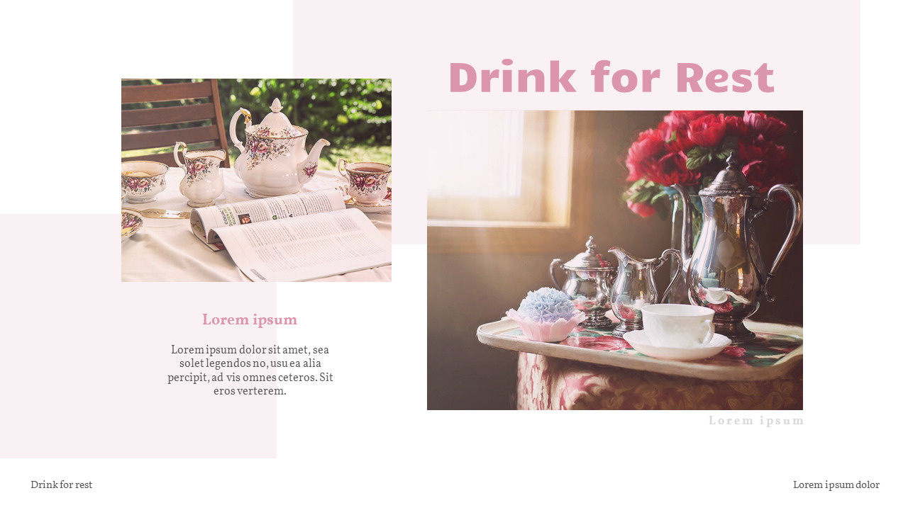 Afternoon Tea template design|Lifestyle|Google Slides