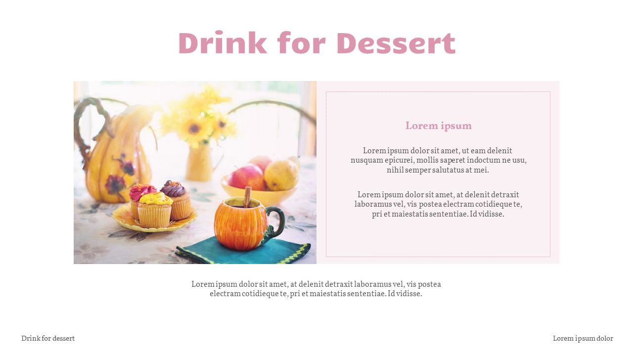 Afternoon Tea template design|Lifestyle|Google Slides