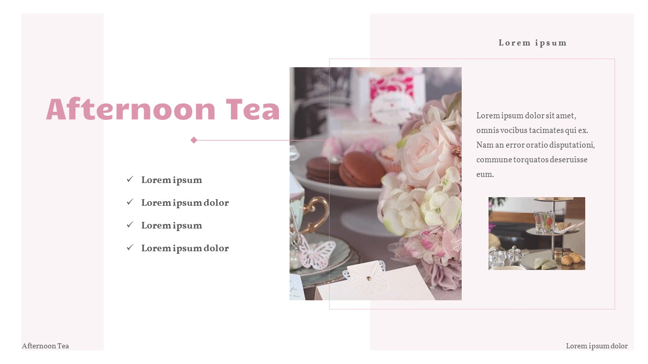 Afternoon Tea template design|Lifestyle|Google Slides