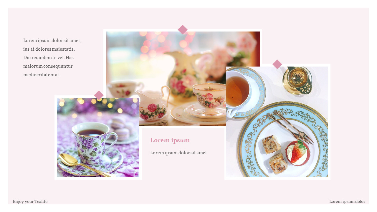 Afternoon Tea template design|Lifestyle|Google Slides