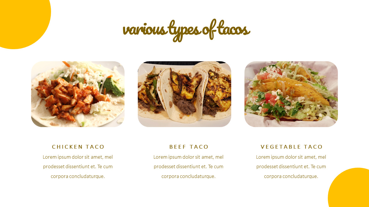Taco template design|Business|Google Slides