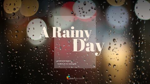 A Rainy Day google slides template|Lifestyle