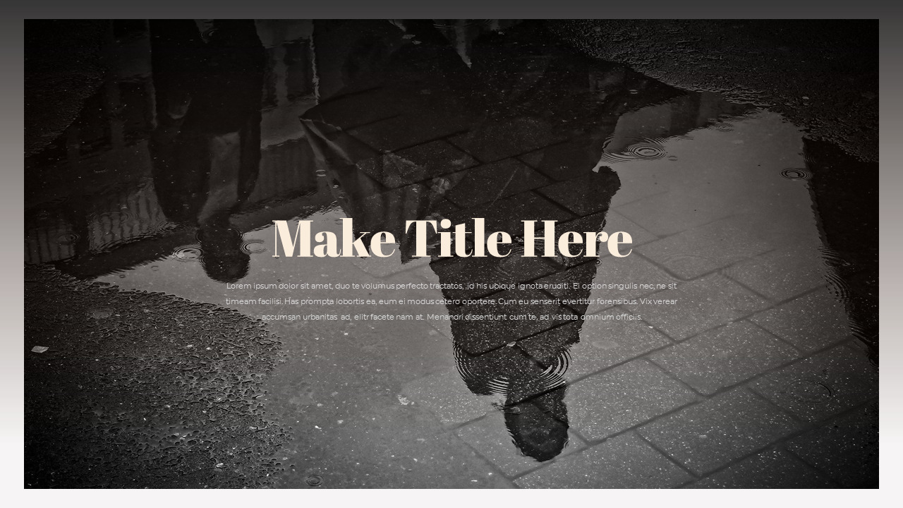 A Rainy Day google slides template|Lifestyle