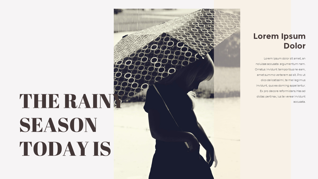 A Rainy Day google slides template|Lifestyle