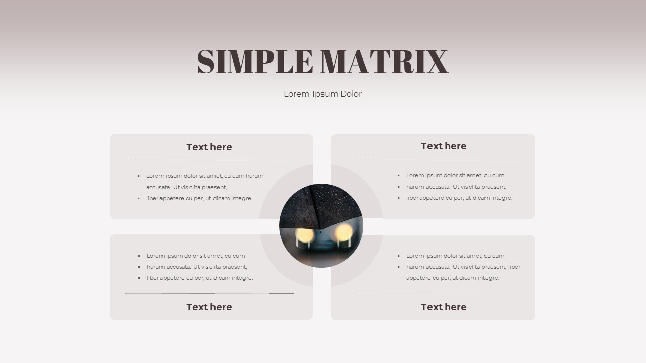 A Rainy Day google slides template|Lifestyle