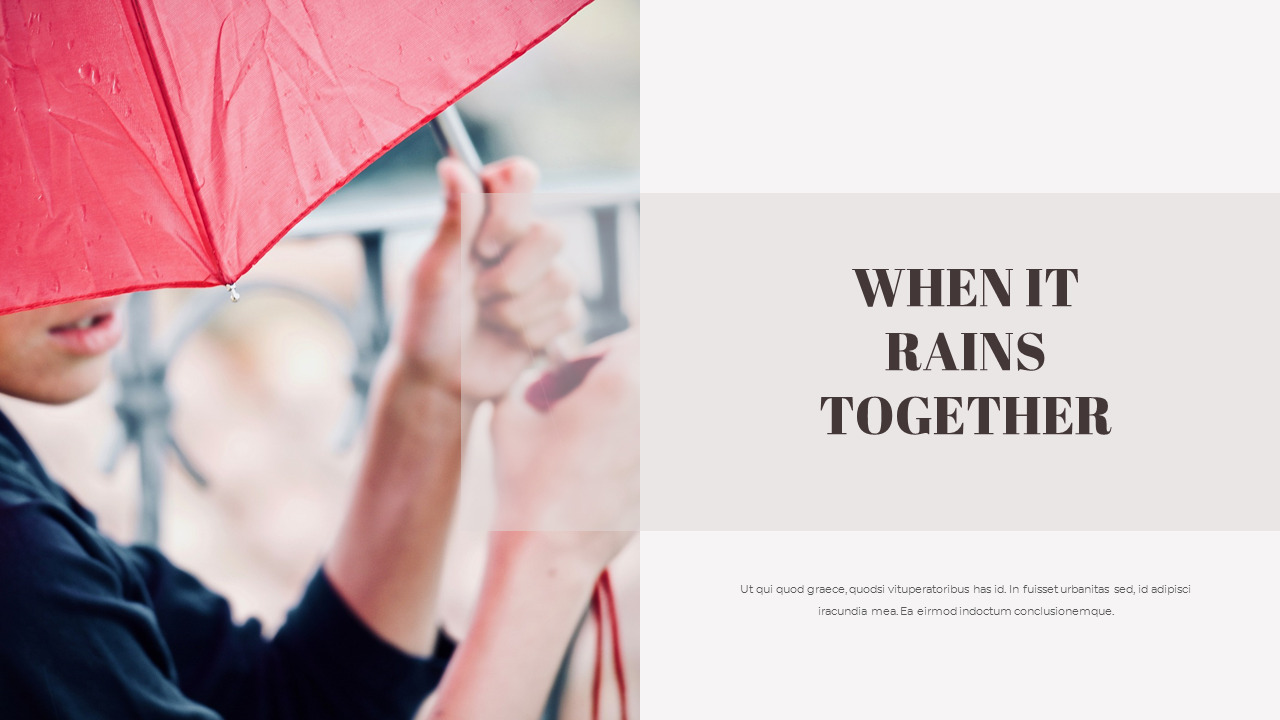 A Rainy Day google slides template|Lifestyle