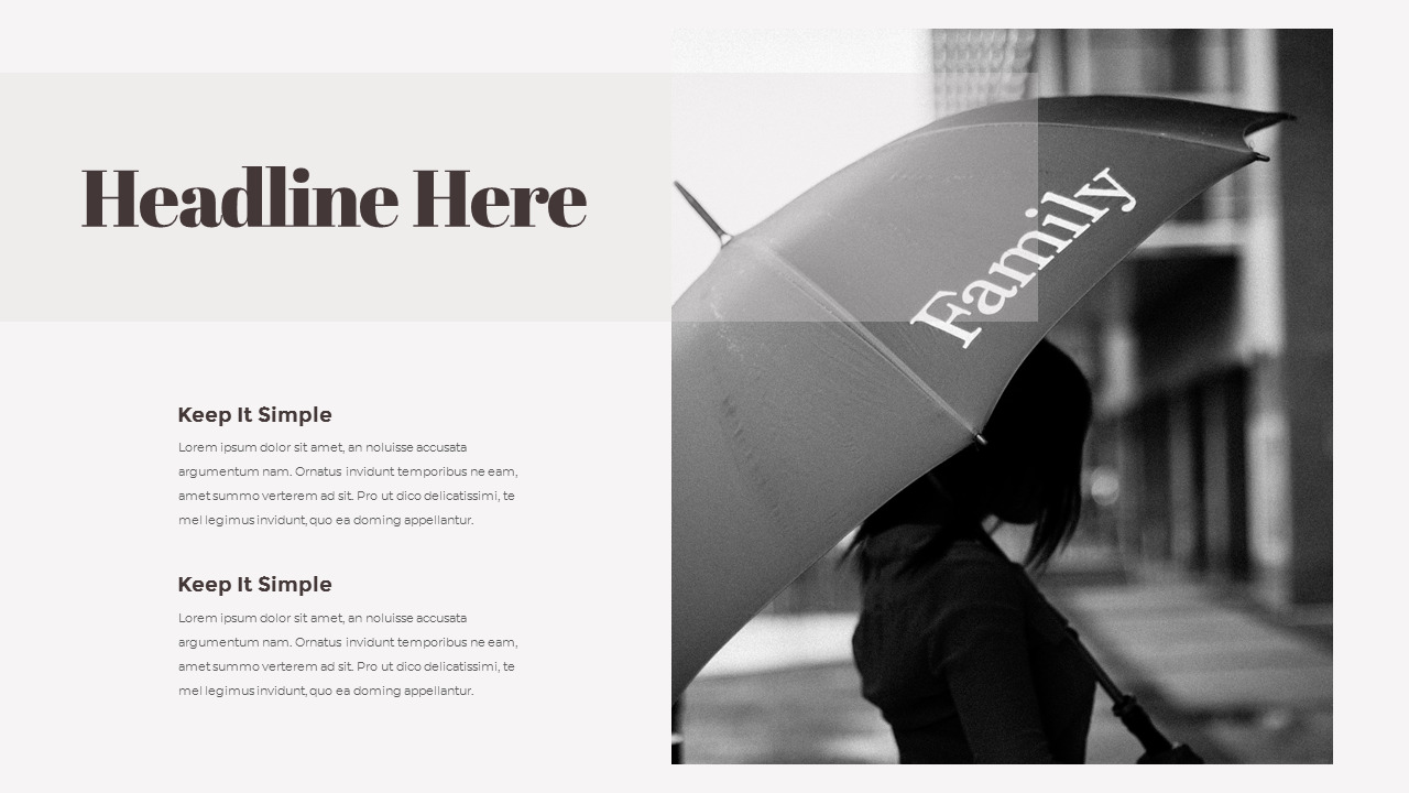 A Rainy Day google slides template|Lifestyle