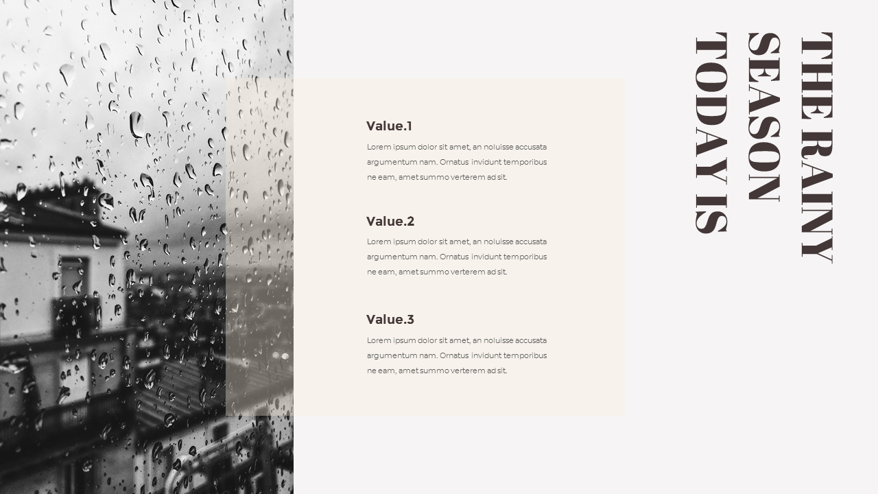 A Rainy Day google slides template|Lifestyle