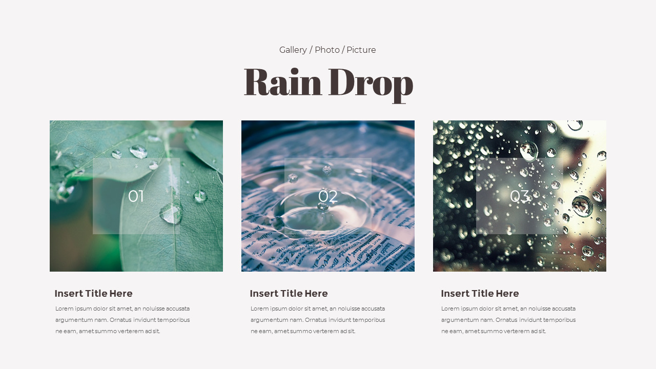 A Rainy Day google slides template|Lifestyle
