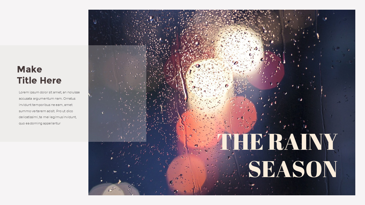 A Rainy Day google slides template|Lifestyle