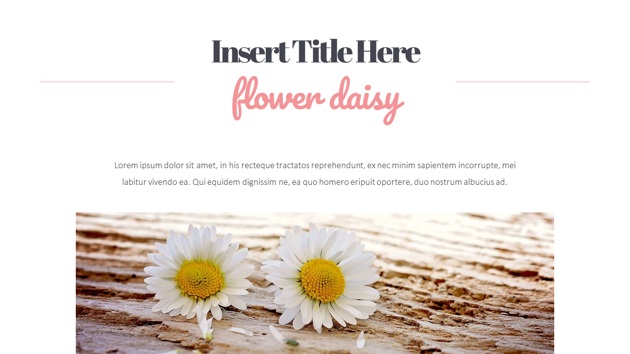 Daisy Google Slides Themes|Lifestyle