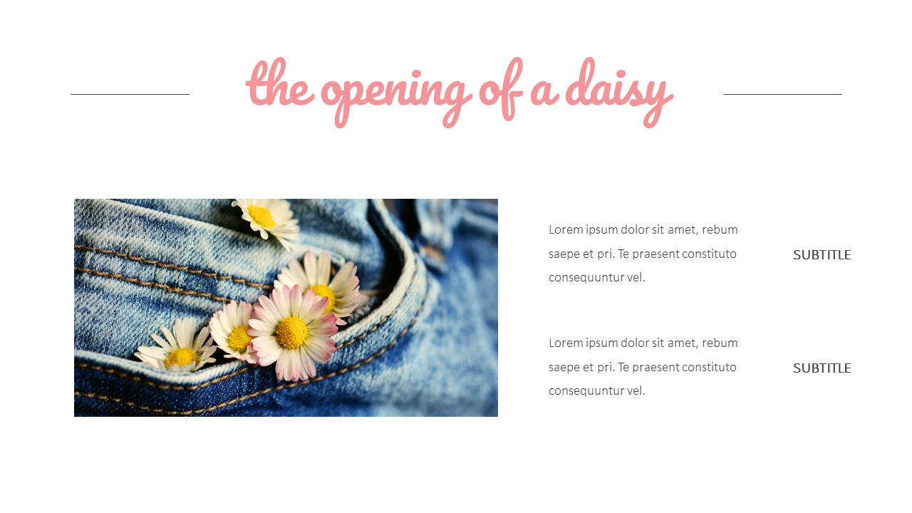 Daisy Google Slides Themes|Lifestyle