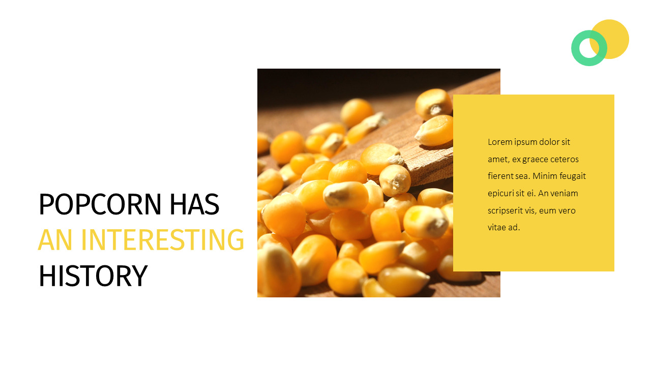 POPCORN template design|Business|Google Slides