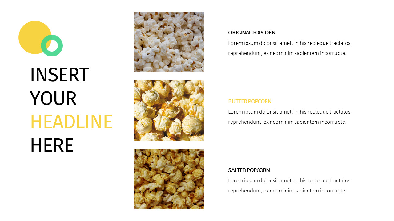 POPCORN template design|Business|Google Slides