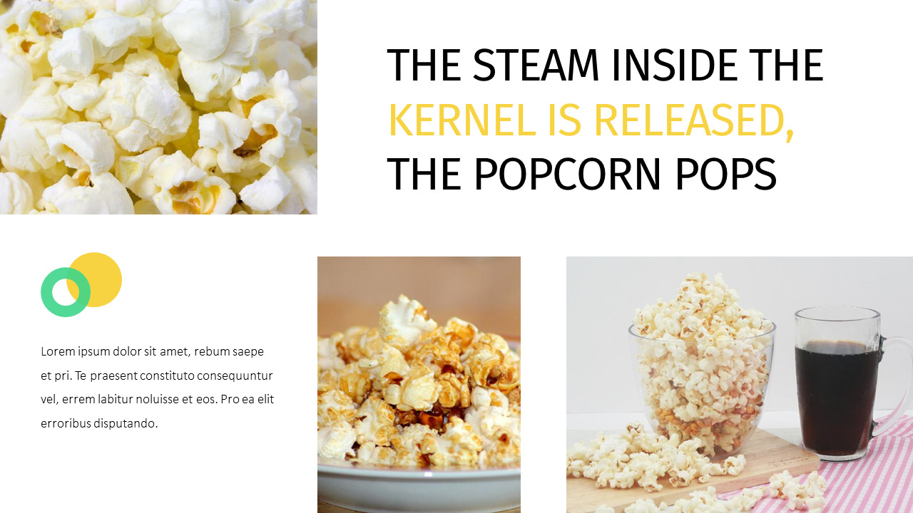 POPCORN template design|Business|Google Slides