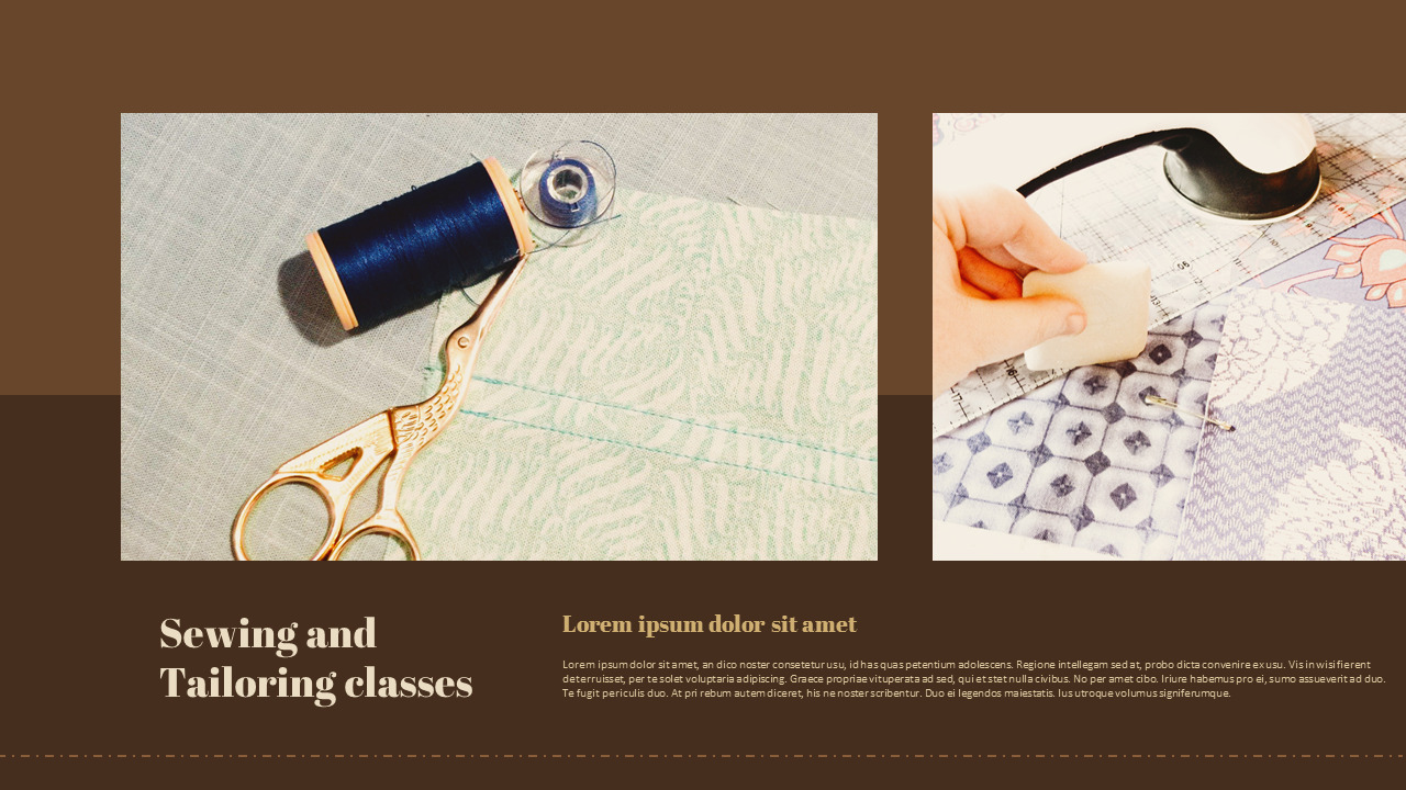 All About The Sew Google Slides Templates|Lifestyle
