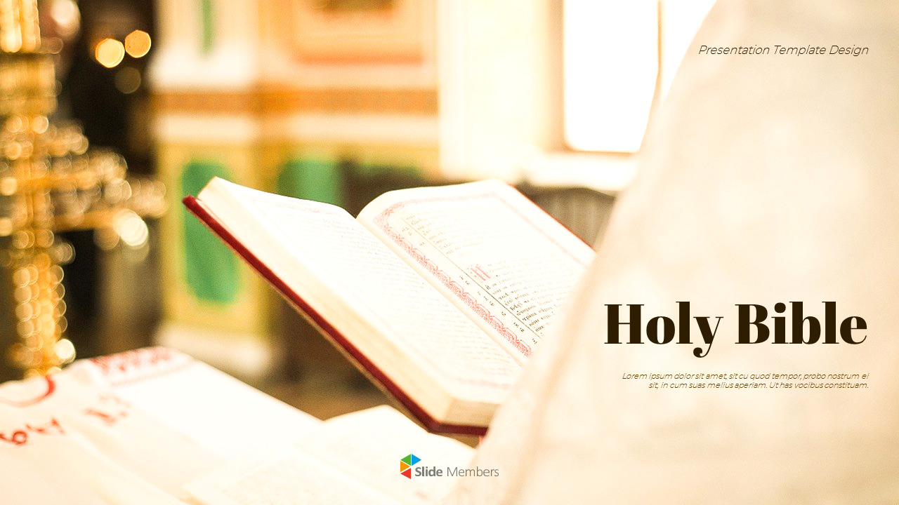 Holy Bible Easy Google Slides Template|Lifestyle