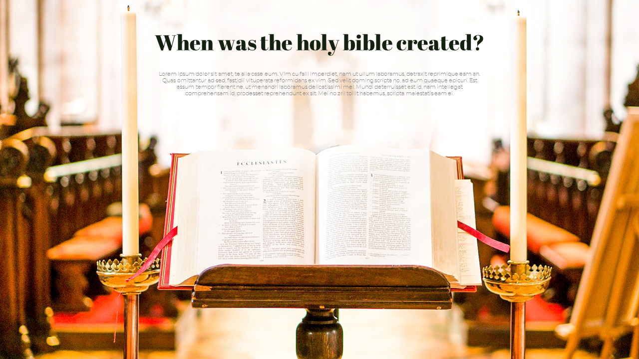 Holy Bible Easy Google Slides Template|Lifestyle