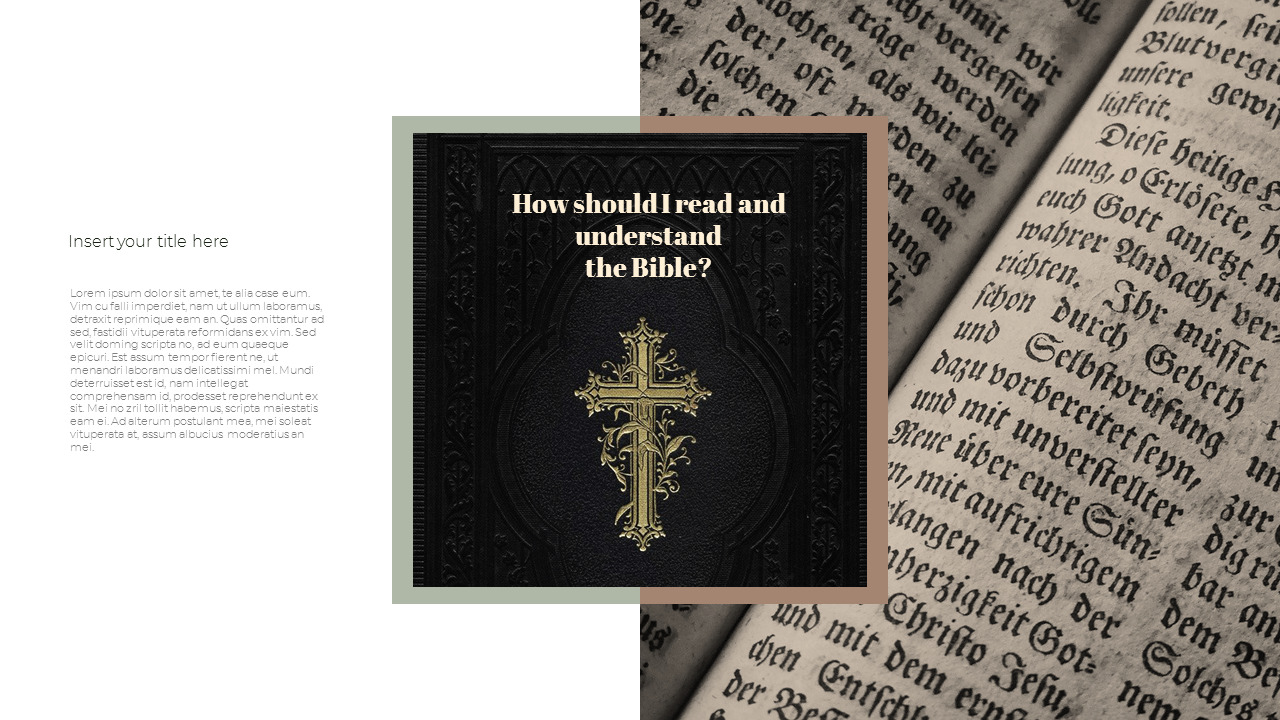 Holy Bible Easy Google Slides Template|Lifestyle