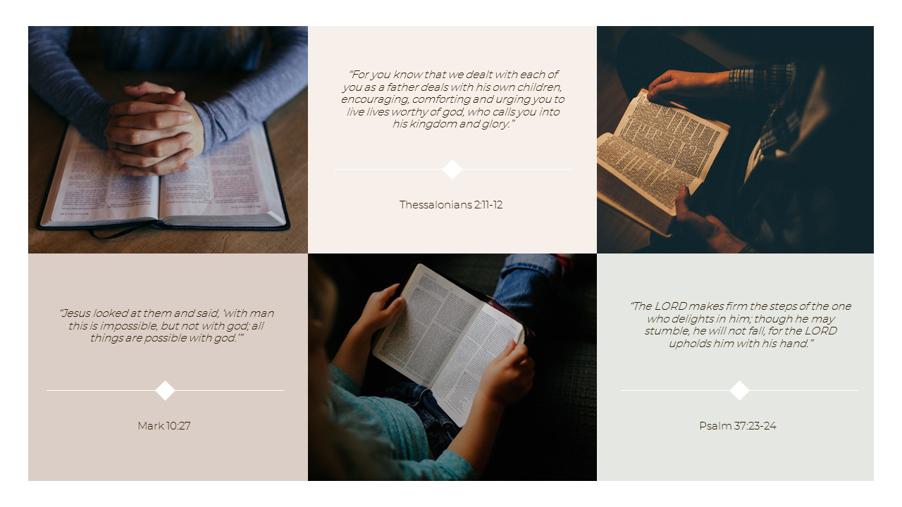Holy Bible Easy Google Slides Template|Lifestyle