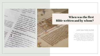 Holy Bible Easy Google Slides Template|Lifestyle