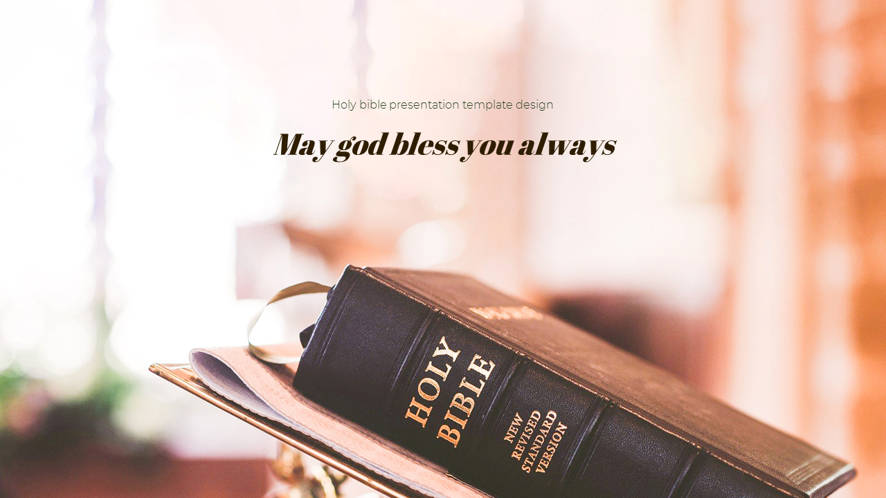 Holy Bible Easy Google Slides Template|Lifestyle