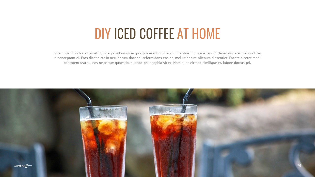 Iced coffee Google Slides mac|Business