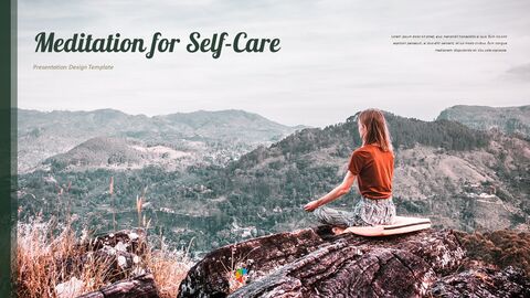 Meditation for Self-Care Google Docs PowerPoint|Lifestyle|Slides