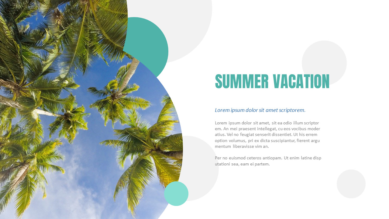 summer vacation Google Slides Template Design|Lifestyle