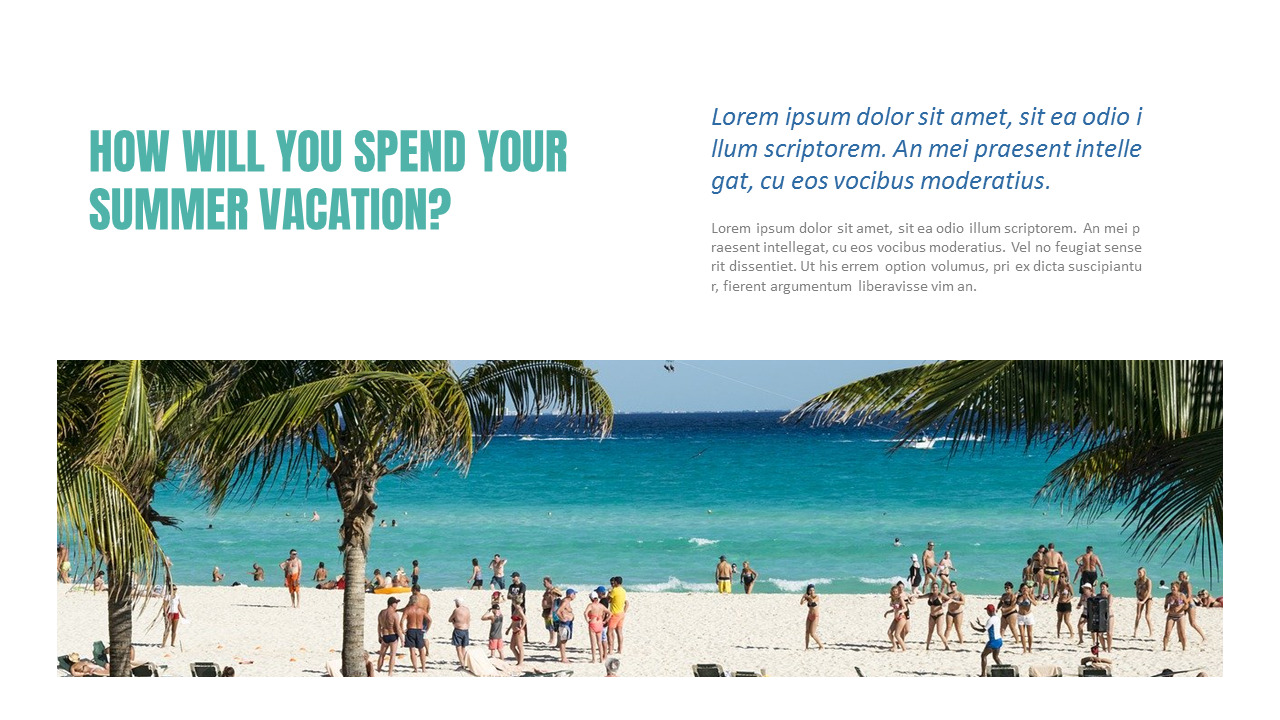 summer vacation Google Slides Template Design|Lifestyle