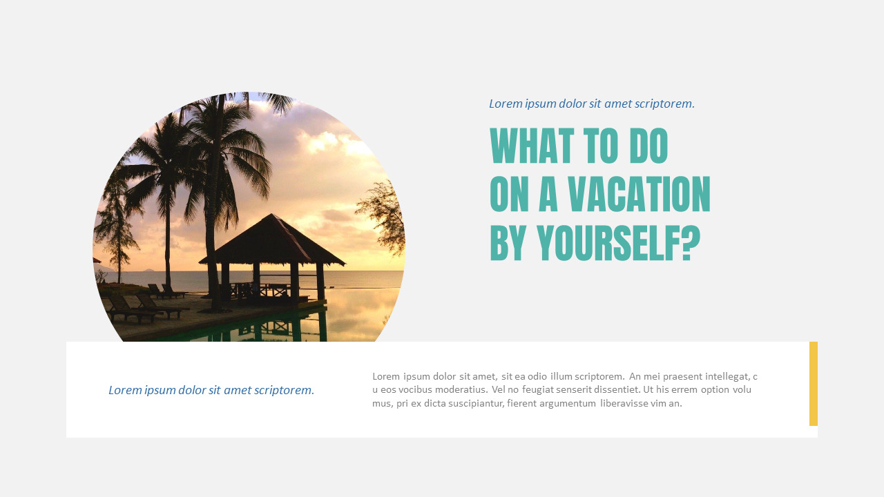 summer vacation Google Slides Template Design|Lifestyle