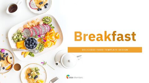 Breakfast Simple Google Presentation|Business|Slides