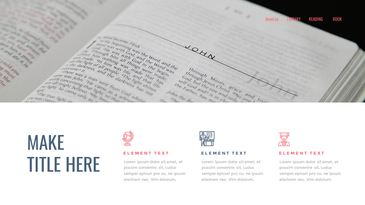 Library Google Slides Template Design|Education