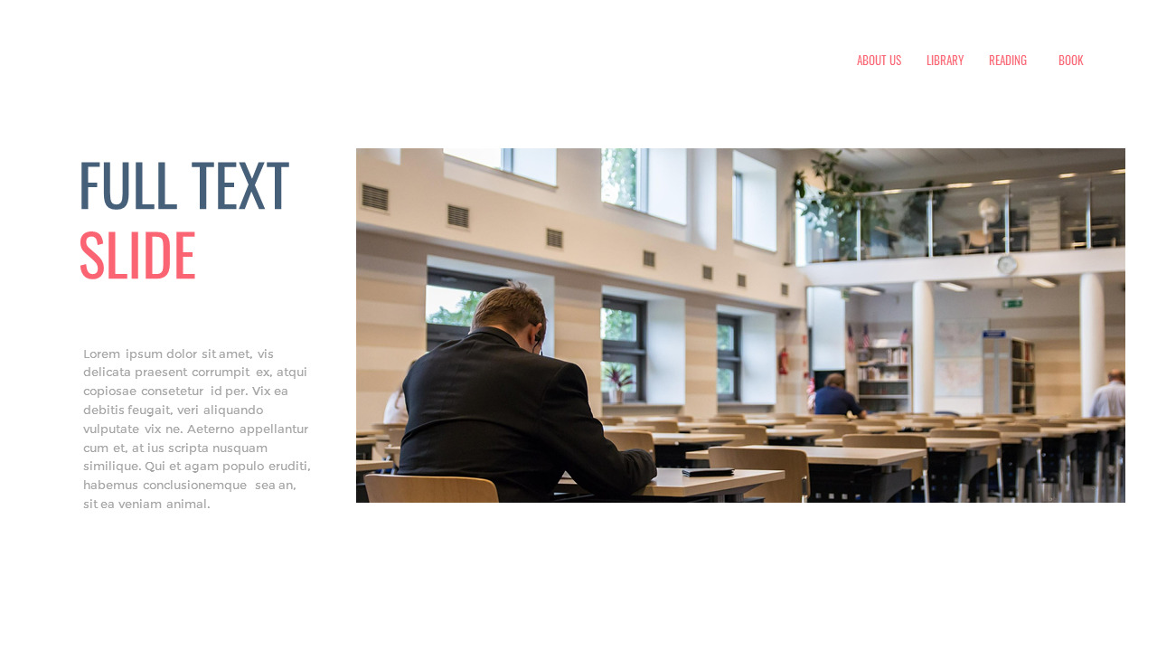 Library Google Slides Template Design|Education