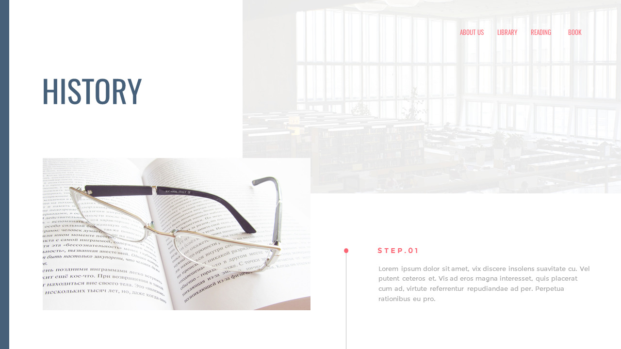 Library Google Slides Template Design|Education