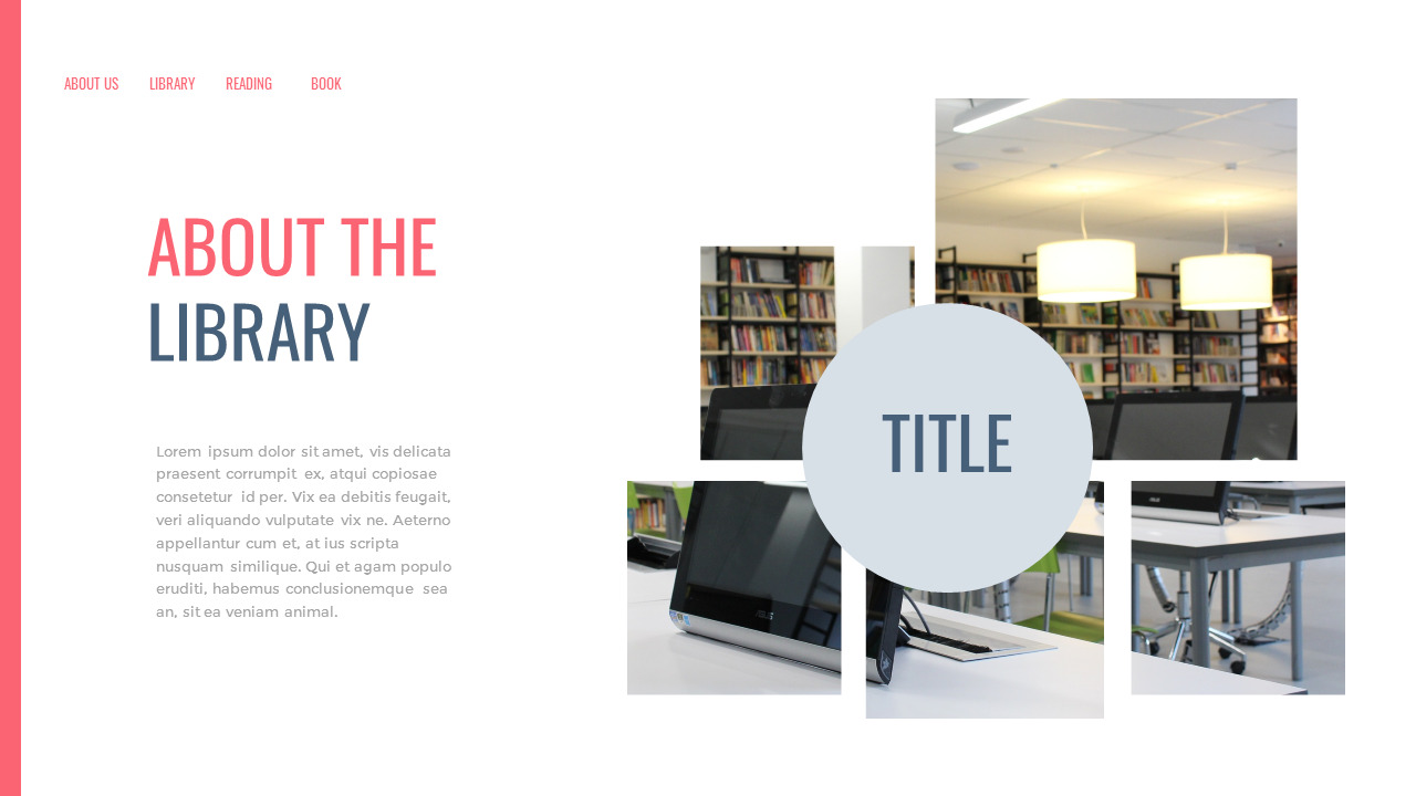 Library Google Slides Template Design|Education