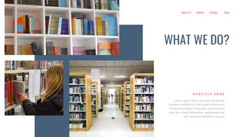 Library Google Slides Template Design|Education