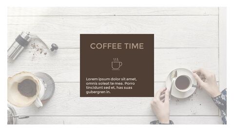 Coffee Time Google Slides Template Design|Food