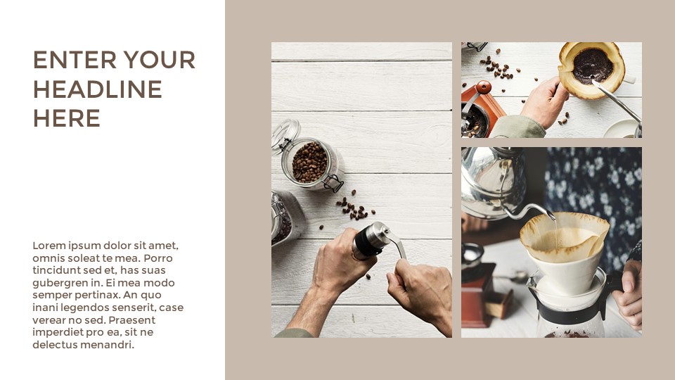 Coffee Time Google Slides Template Design|Food