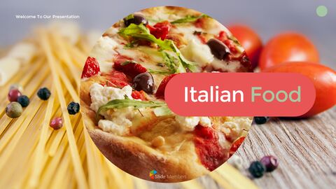 Italian Food Google Slides Interactive|Business
