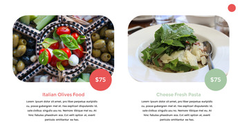 Italian Food Google Slides Interactive|Business
