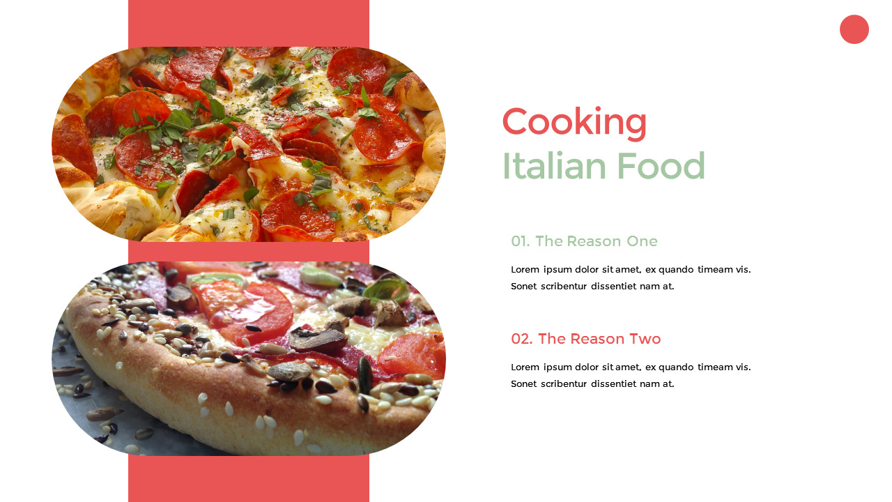 Italian Food Google Slides Interactive|Business