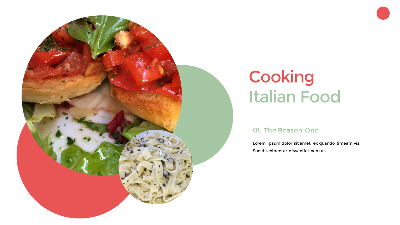 Italian Food Google Slides Interactive|Business