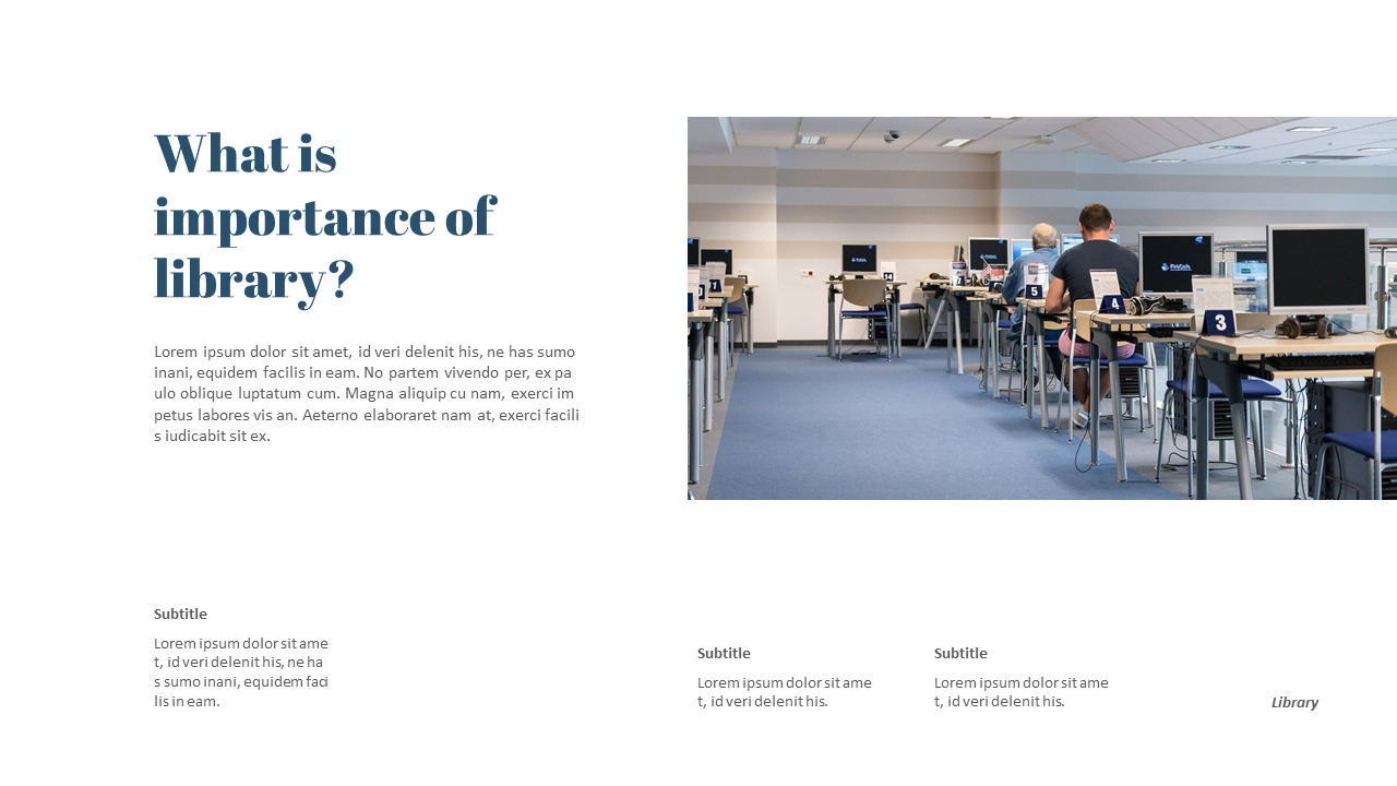 Library Easy Google Slides|Education