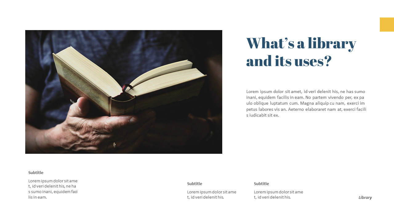 Library Easy Google Slides|Education