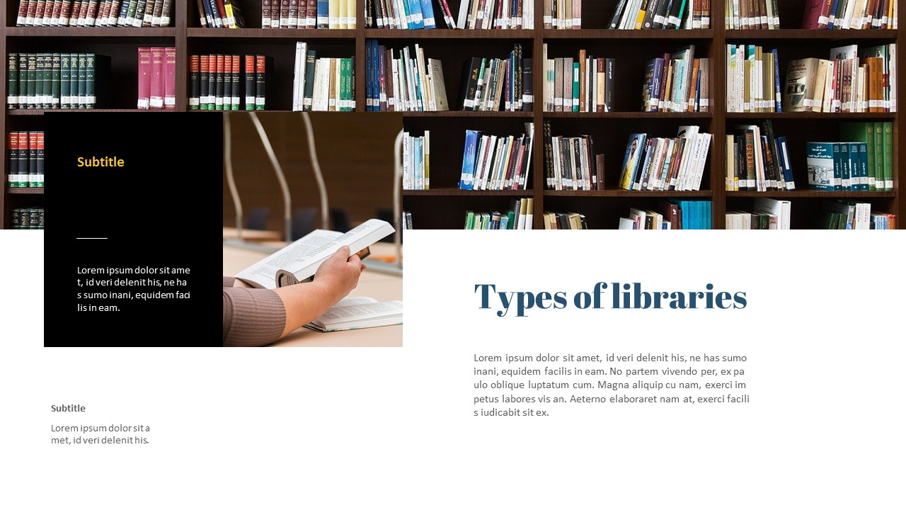 Library Easy Google Slides|Education