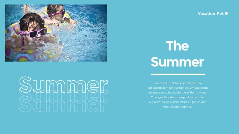 Summer Vacation PowerPoint Templates for Presentation