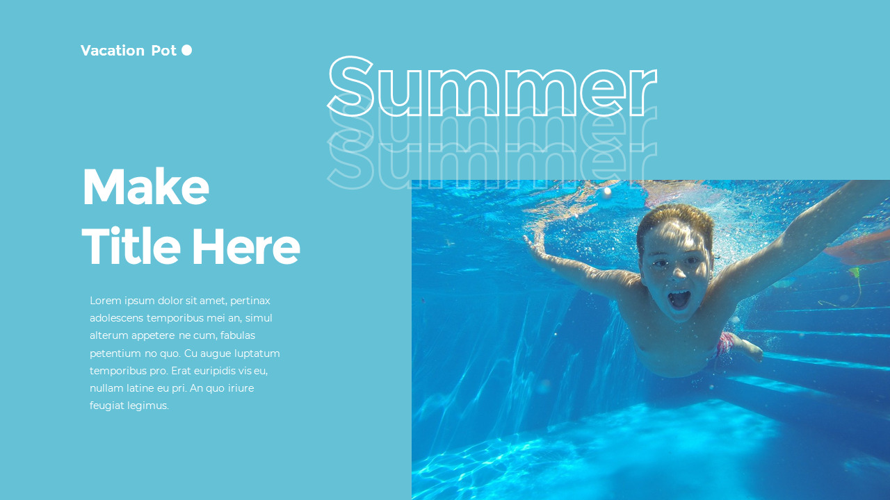 Summer Vacation PowerPoint Templates for Presentation